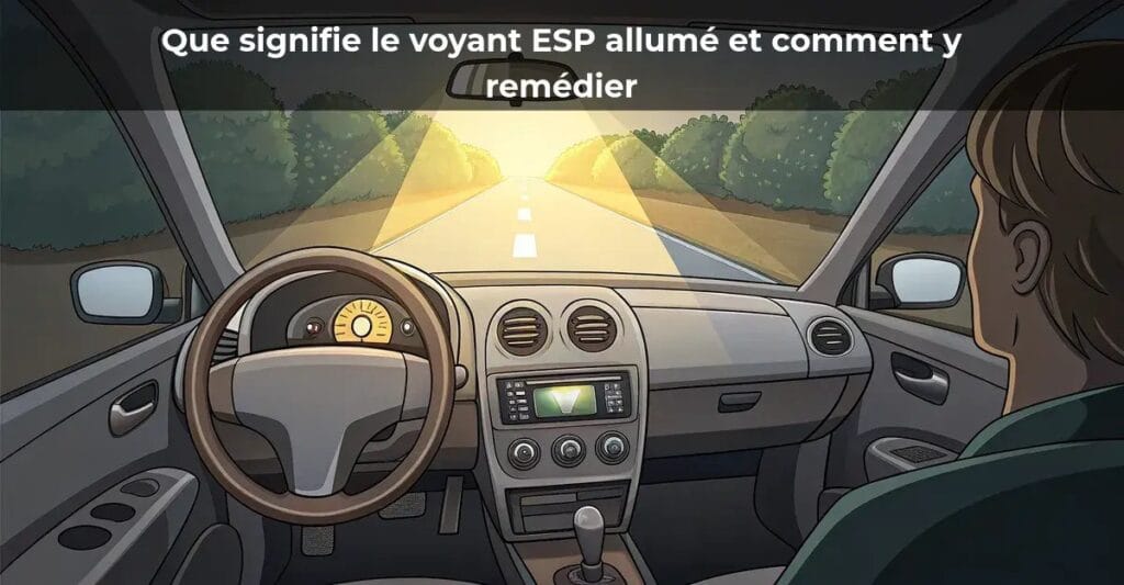 🚗 Que faire si le voyant ESP est allumé